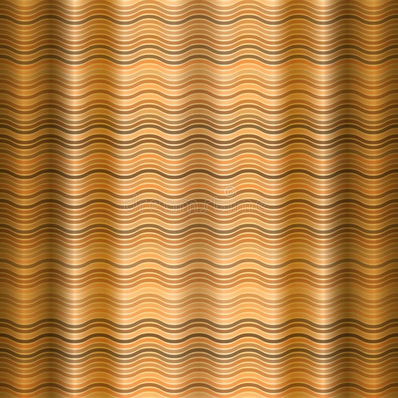 Gold Gradient Seamless Pattern with Golden Waves Stock Vector ...