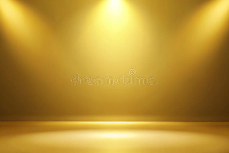 Gold Gradient Spotlight Studio Room Texture Stock Illustration ...