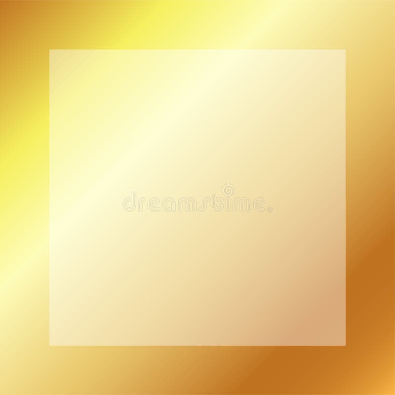 Gold Gradient Square Banner Background Stock Vector - Illustration of ...