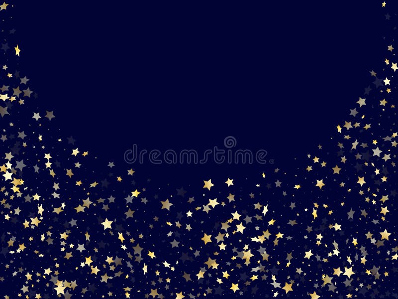 Gold Gradient Star Dust Sparkle Vector Background. Stock Vector ...