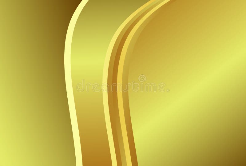 Gold Gradient Wavy Background Design Beautiful Elegant Illustration ...