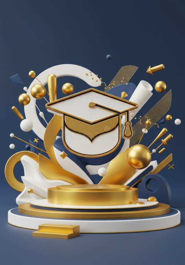 Red and Gold Graduation Certificate Border Design Template Stock Vector ...