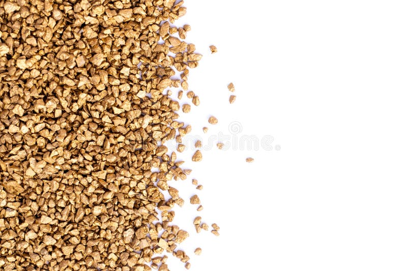 Gold granules border stock photo. Image of particle - 193410368