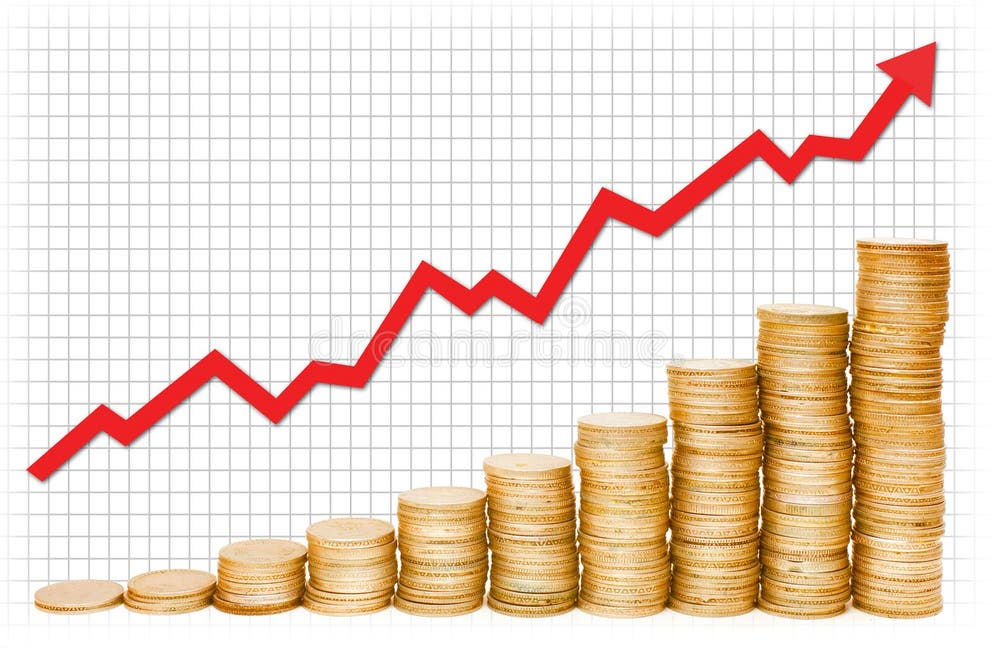 Gold Graph stock photo. Image of revenue, idea, analysis - 18536348