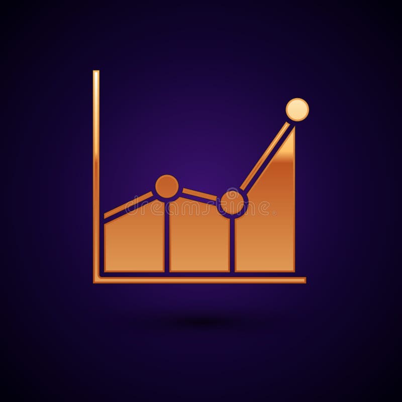 Gold graph stock illustration. Illustration of backgrounds - 23049593