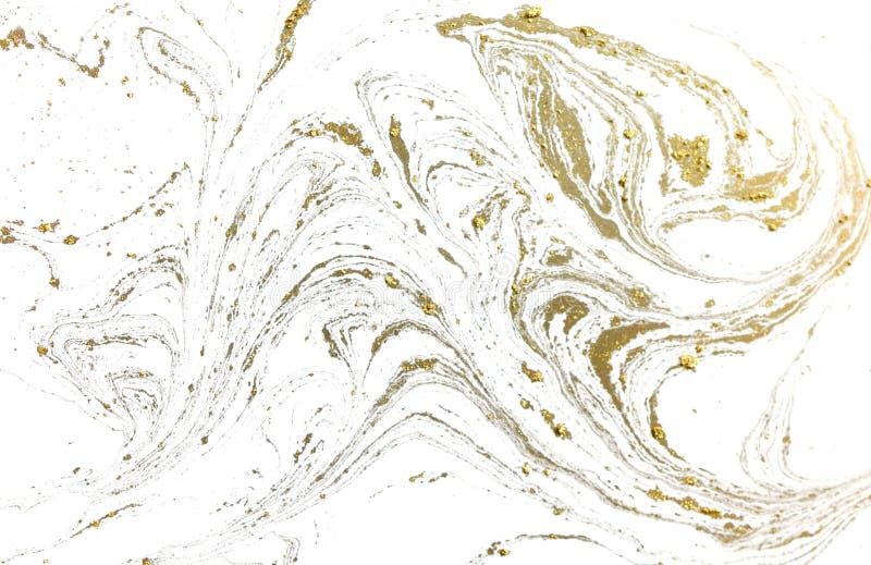 Gold and Gray Marbling Pattern. Golden Marble Light Texture. Vector ...