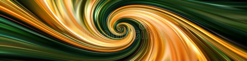 Gold and Green Abstract Vortex As Background or Texture Stock Image ...
