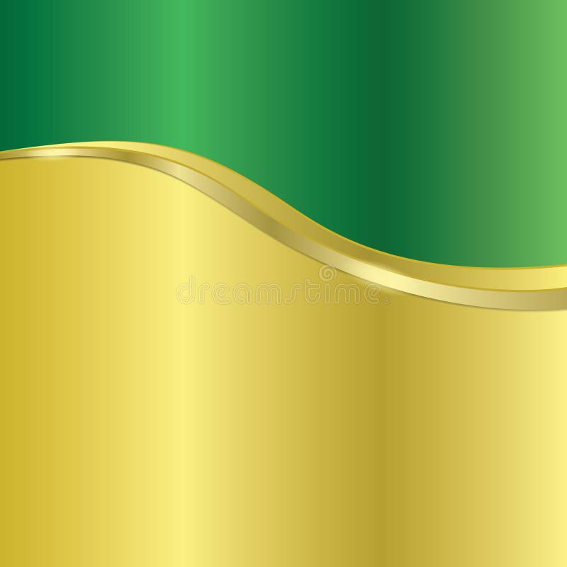 Gold and Green Metallic Background Stock Vector - Illustration of ...