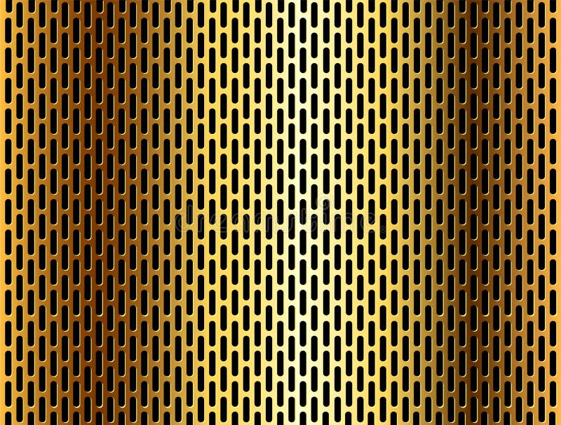 Gold Grid Background, Shiny Metal Decorative Backdrop Stock Vector ...