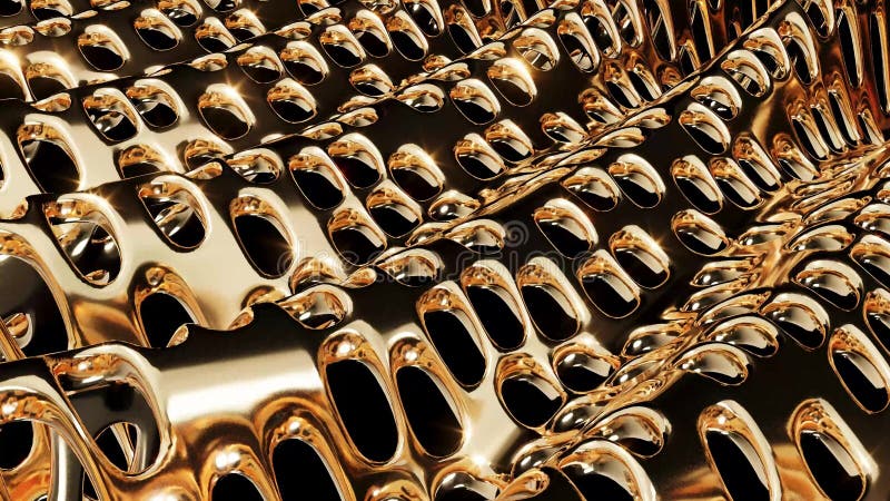 Gold grid metal mesh 3d stock illustration. Illustration of subtle ...