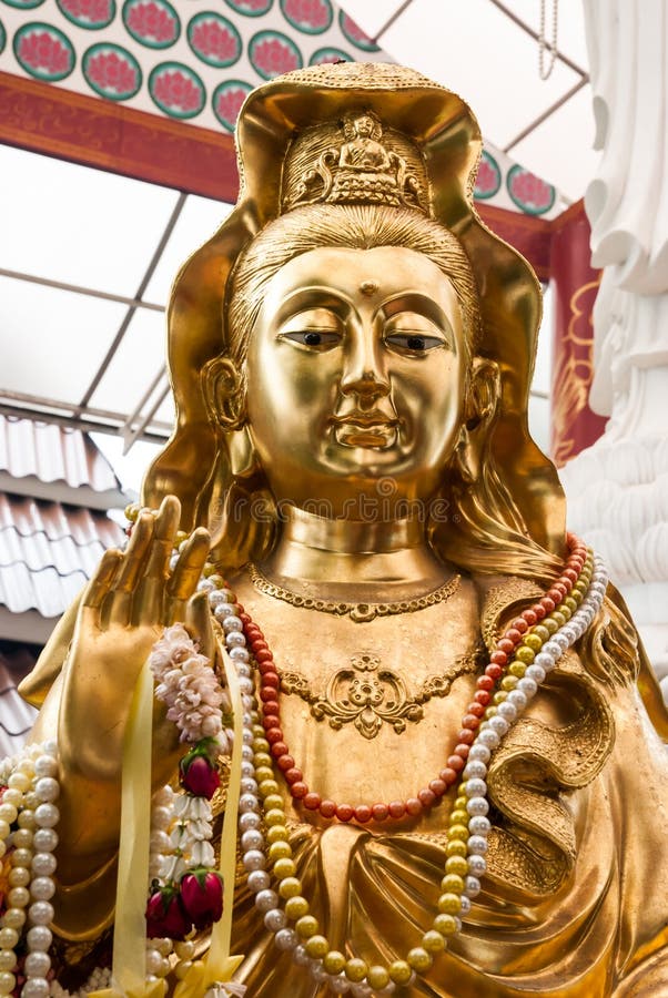 Golden Lohan statue stock photo. Image of oriental, gold - 230260