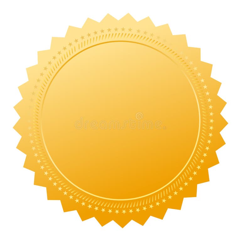 Certified Gold Seal Icon Stock Illustrations – 1,895 Certified Gold ...