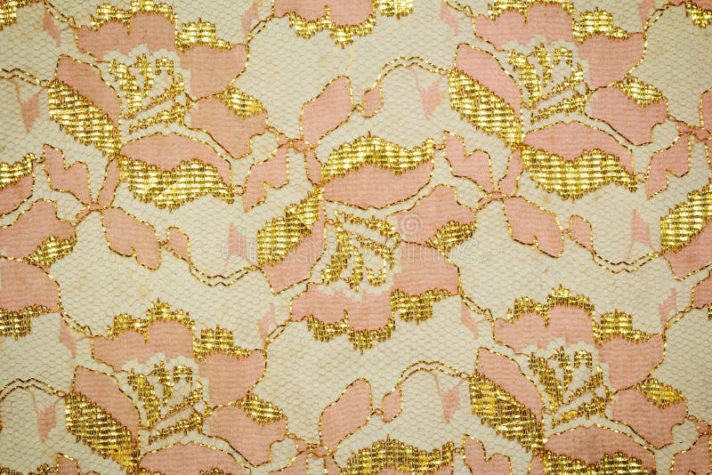 Gold Guipure Embroidery Cloth Texture Stock Photos - Free & Royalty ...