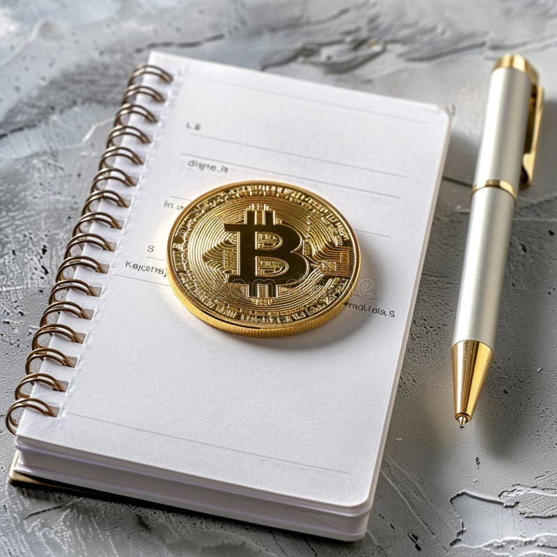 Gold Hand Holding Bitcoin AI Generative Stock Illustration ...