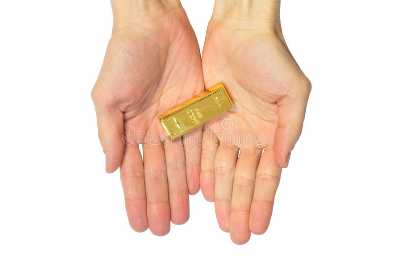 Gold hands stock photo. Image of wealth, isolated, concepts - 30808500