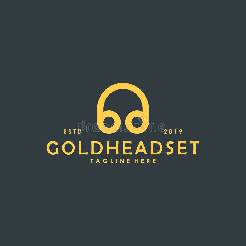 Headset logo stock vector. Illustration of construction - 35698123