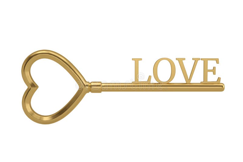 Gold Skeleton Key Heart Shape Stock Illustrations – 55 Gold Skeleton ...