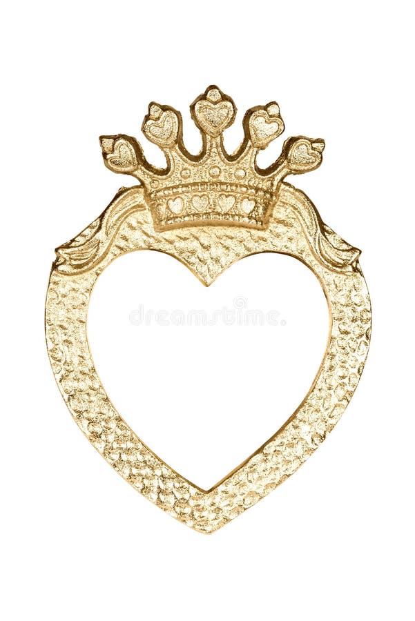Gold heart picture frame stock image. Image of romantic - 70112729