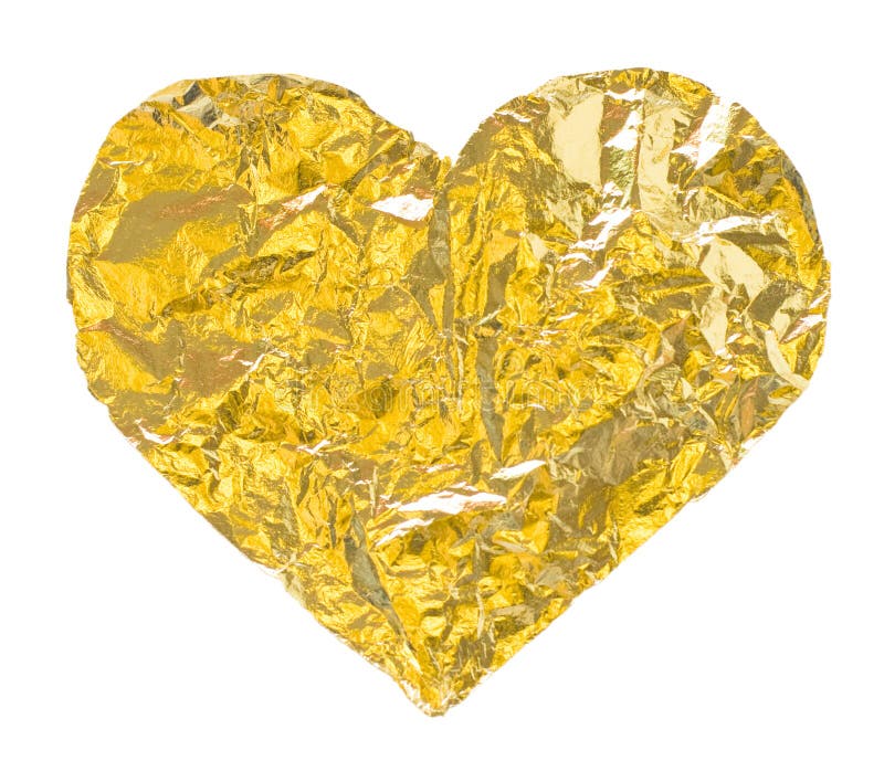 Gold heart stock image. Image of reflection, golden, copy - 35606171