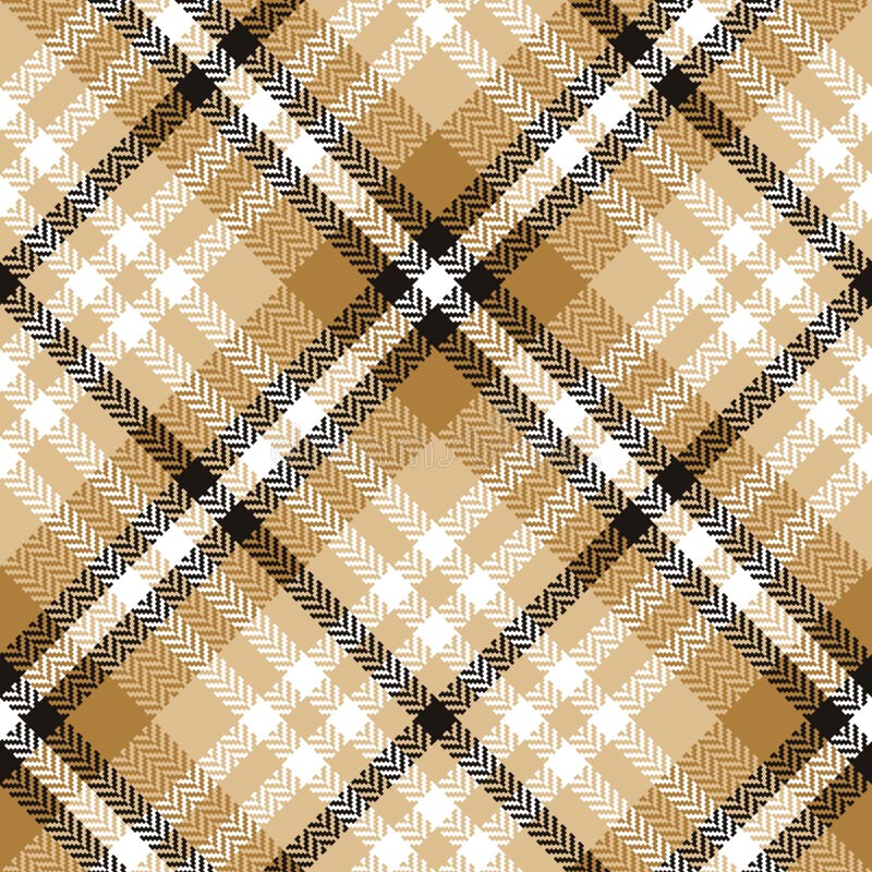 Gold Herringbone Tartan Check Plaid Pattern Vector. Stock Vector ...