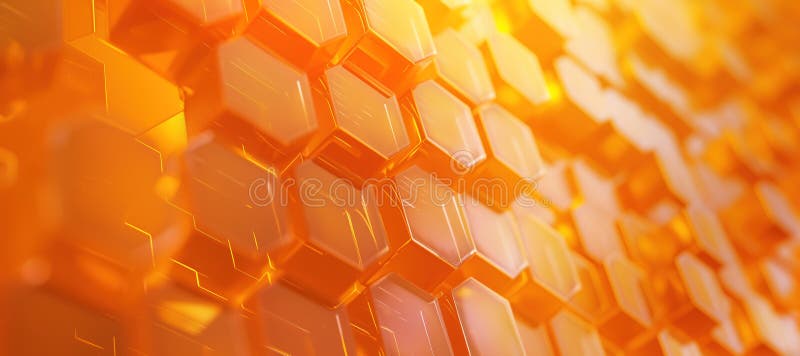 Gold Hexagon Pattern Texture Background, Glow Stock Illustration ...