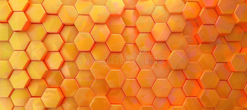 Gold Hexagon Pattern Texture Background, Glow Stock Illustration ...