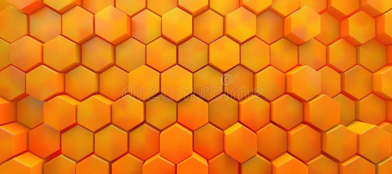 Gold Hexagon Pattern Texture Background, Glow Stock Illustration ...