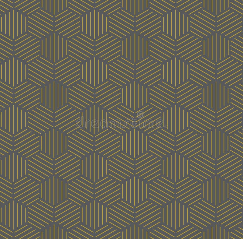 Gold Hexagonal Pattern Background Stock Illustration - Illustration of ...