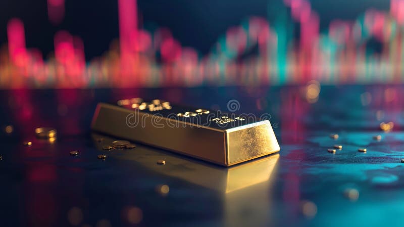 Gold Hits Another Record High Stock Photo - Image of hits, generated ...