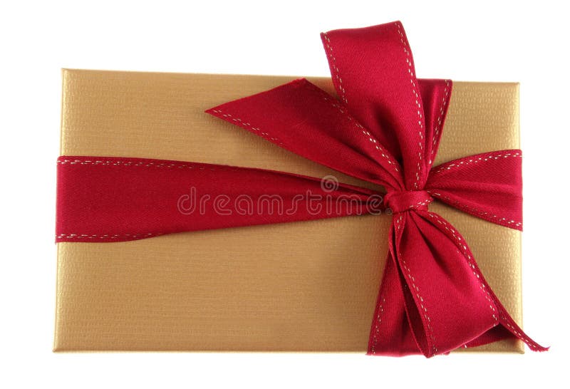 Gold Holiday Package stock image. Image of wrapped, present - 7511235