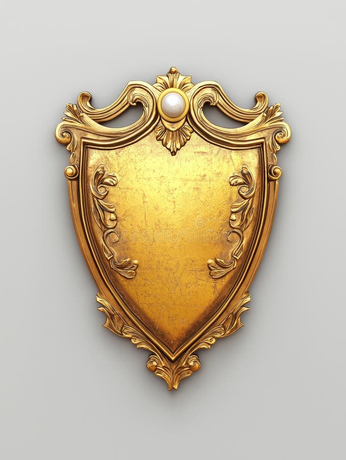 The Gold-hued Filigree Pattern Displays a Detailed and Balanced Design ...