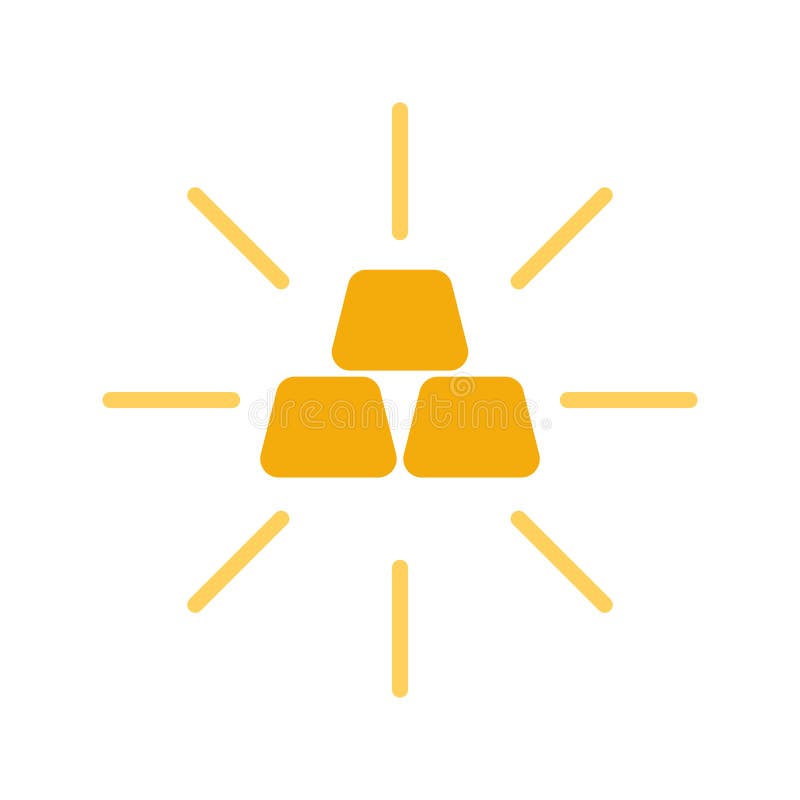 Gold Icon Vector Design Template Basic RGB Stock Illustration ...