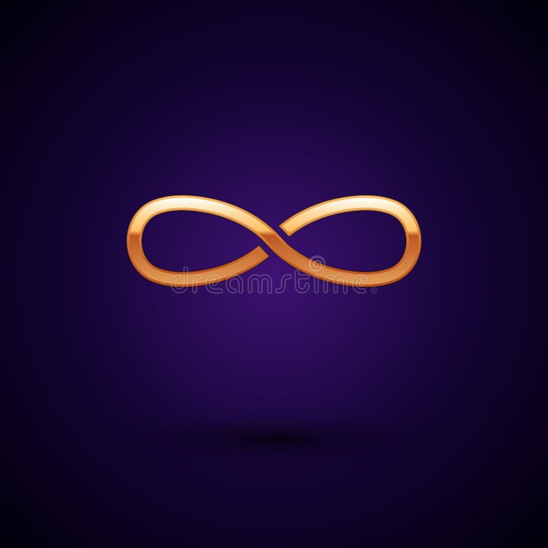 Gold infinity 3d stock illustration. Illustration of creative - 23507394