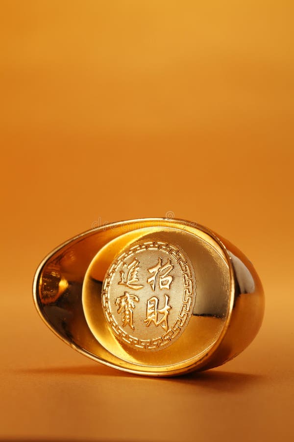 Gold ingot stock photo. Image of wealth, traditional - 48917574