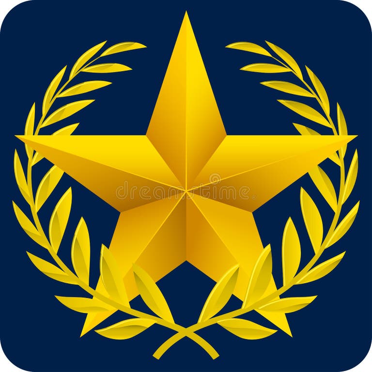 Gold insignia stock vector. Illustration of icon, sport - 26925192