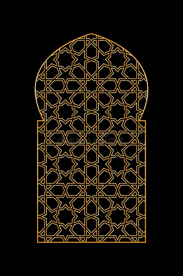 Moroccan gold seamless stock vector. Illustration of gold - 68433472