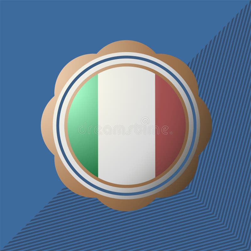 Gold Italy medal stock vector. Illustration of emblem - 94996477