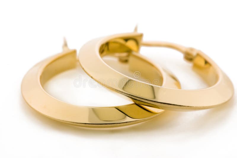 Gold Jewellery - Earrings stock photo. Image of fashion - 1207958