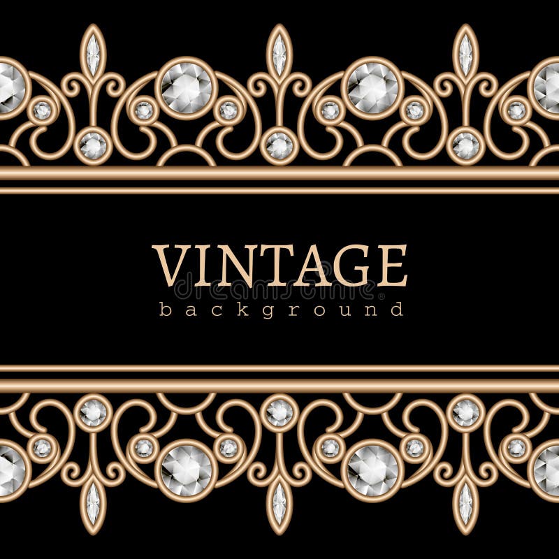 Black Background Diamond Borders Stock Illustrations – 219 Black ...