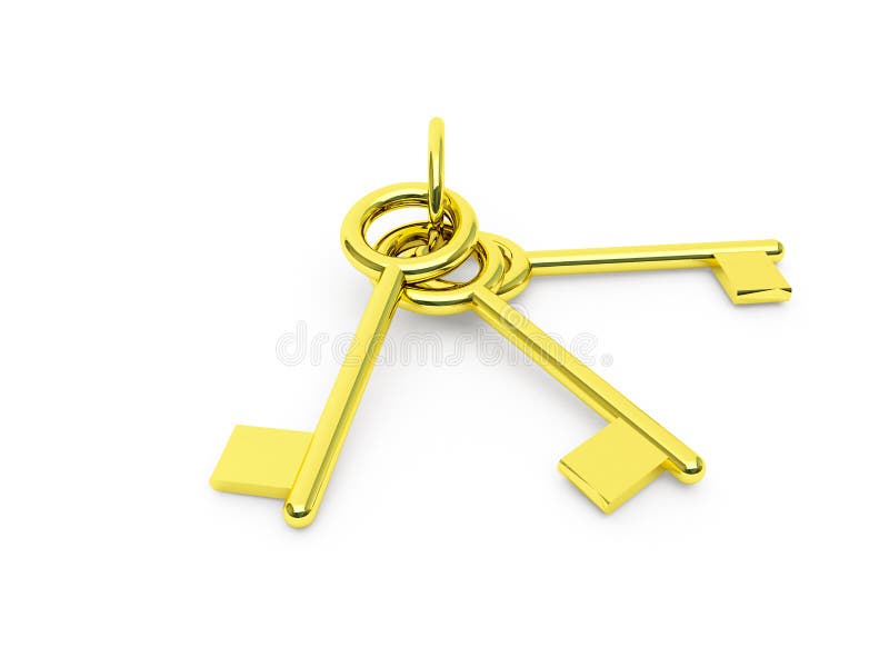 Gold key stock illustration. Illustration of shiny, door - 11338709