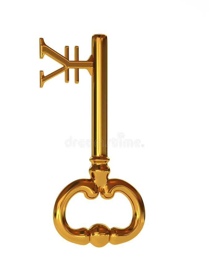 Gold key stock illustration. Illustration of riches, wealth - 11991653