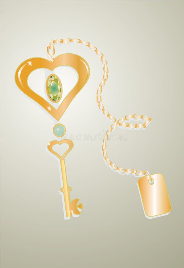 Gold Lockets, Pendant, Gold Star of David Stock Vector - Illustration ...