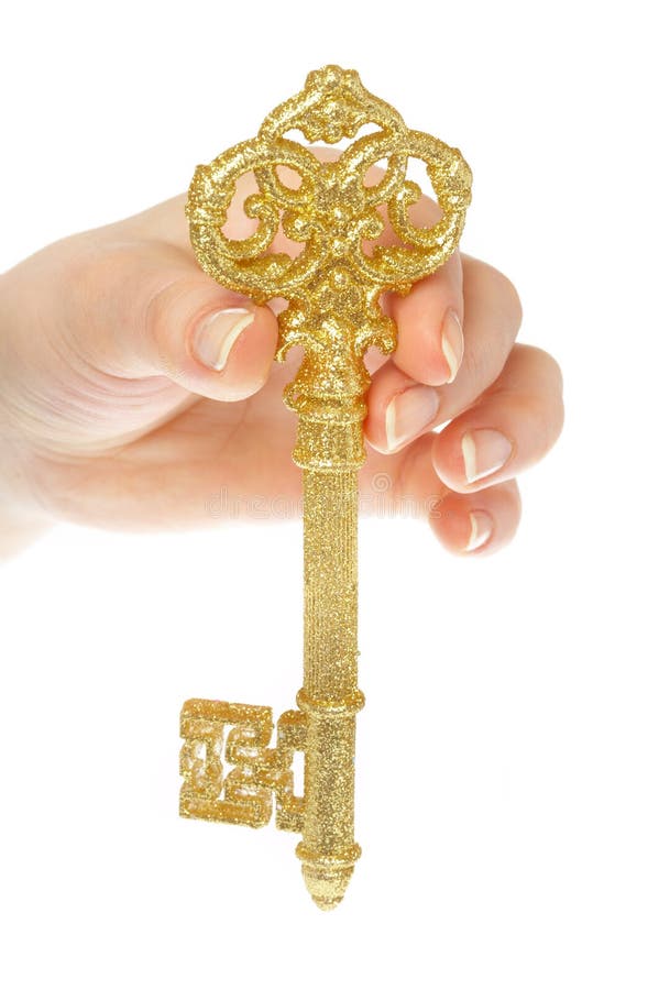 Golden key with word reset stock illustration. Illustration of revamp ...