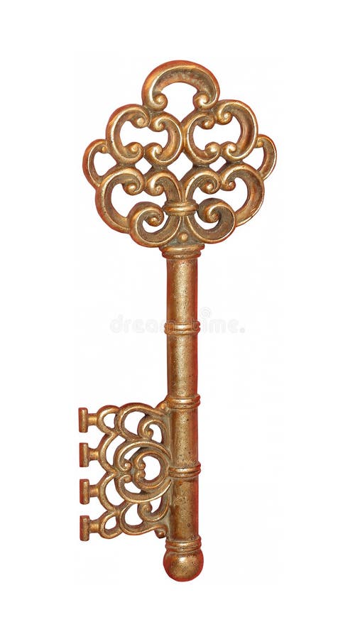Gold key stock photo. Image of golden, path, decorative - 53143206