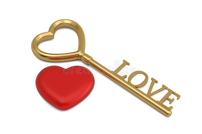 Gold Skeleton Key Heart Shape Stock Illustrations – 55 Gold Skeleton ...