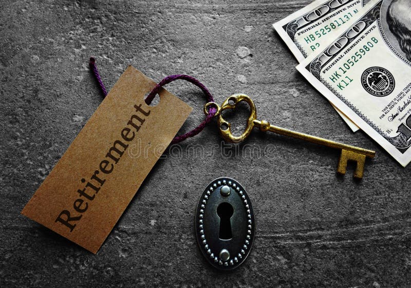 Gold key retirement stock image. Image of save, planning - 89896239