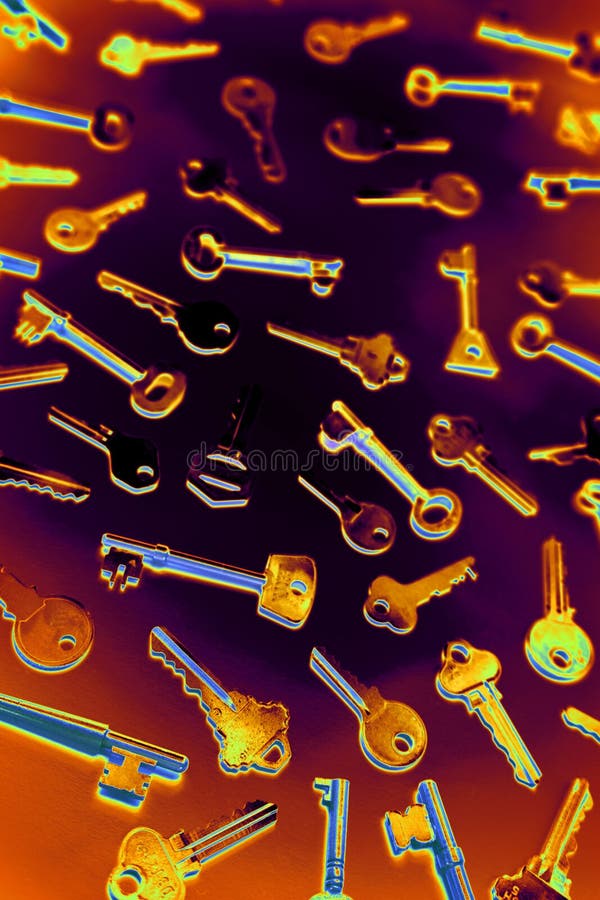 Gold keys stock image. Image of objects, metal, detail - 2550337