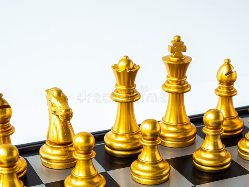 Face Off. Chessboard. a Game of Chess. Stock Image - Image of hobbies ...
