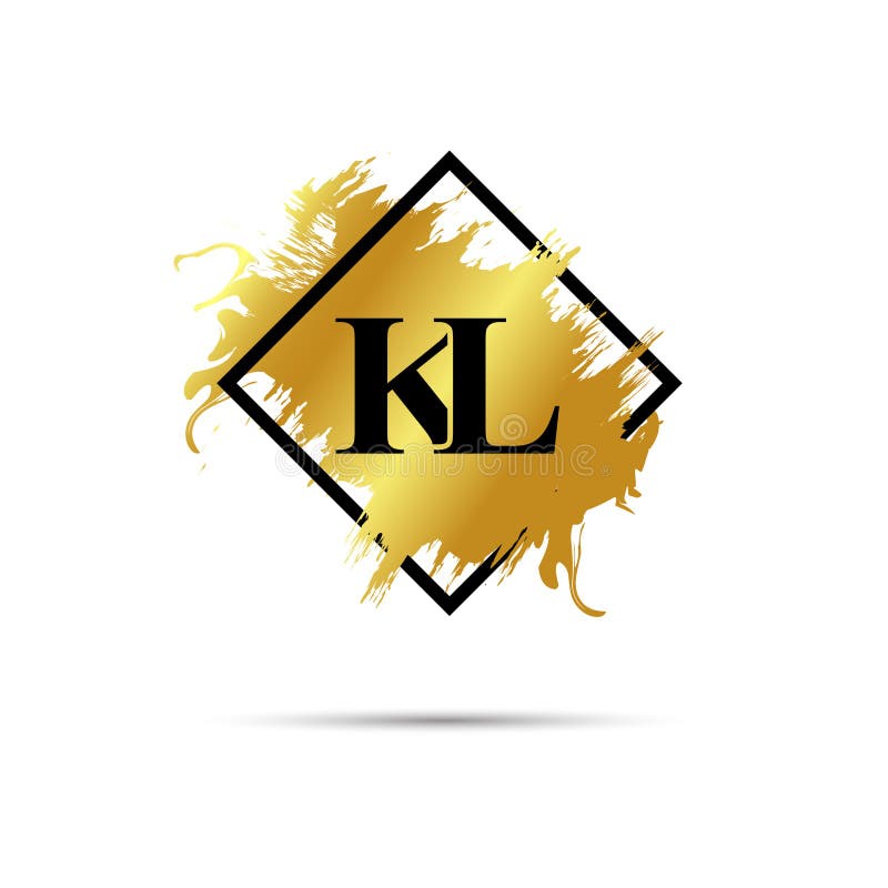 Gold KL Logo Symbol Vector Art Design Stock Illustration - Illustration ...