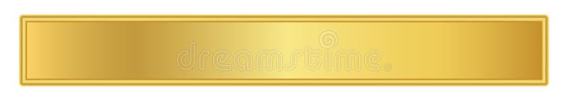 Gold Label Banner, Luxury Golden Frame, Gold Name Plate Stock Vector ...
